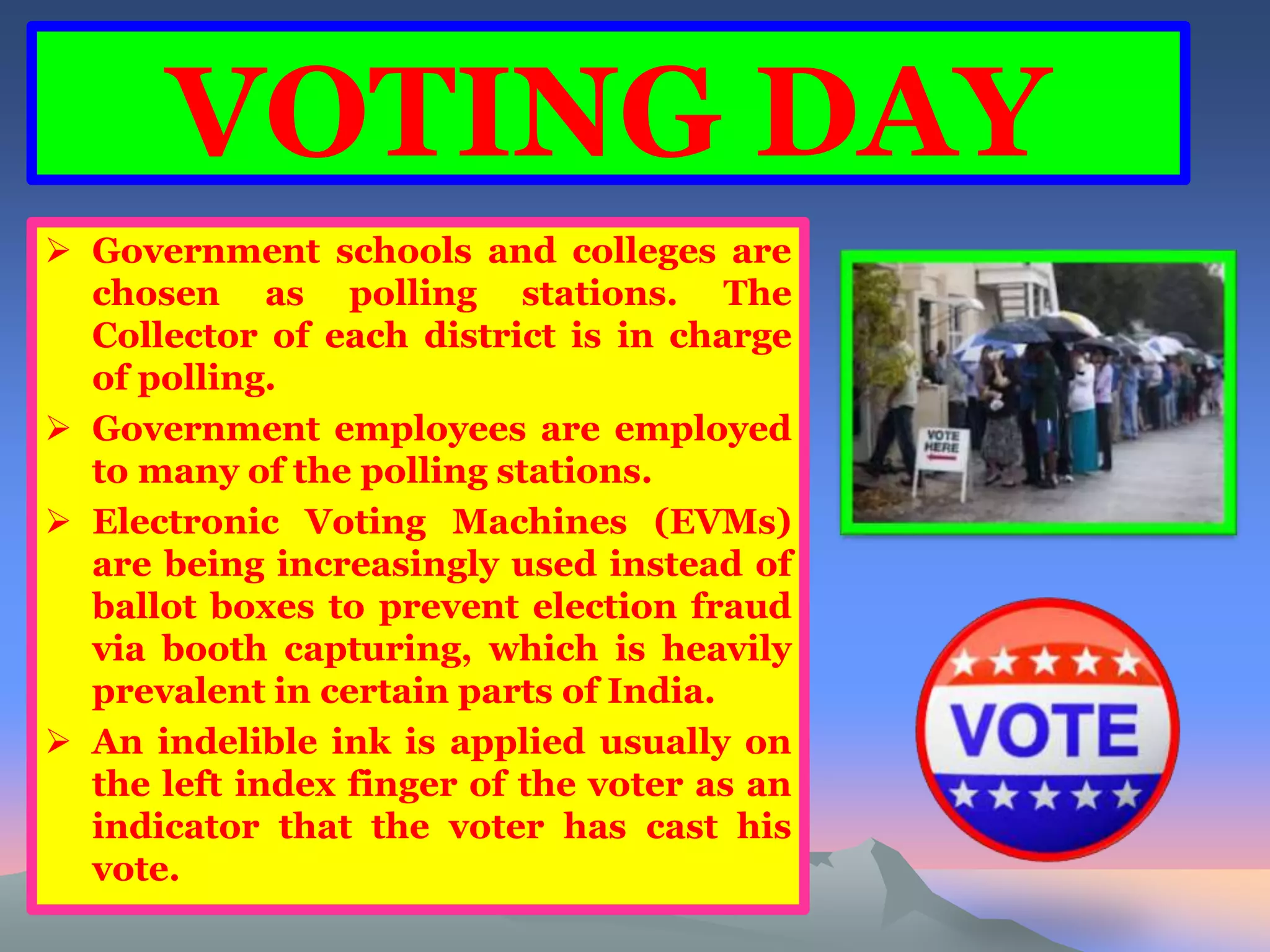 Harsh civics ppt election system | PPTX