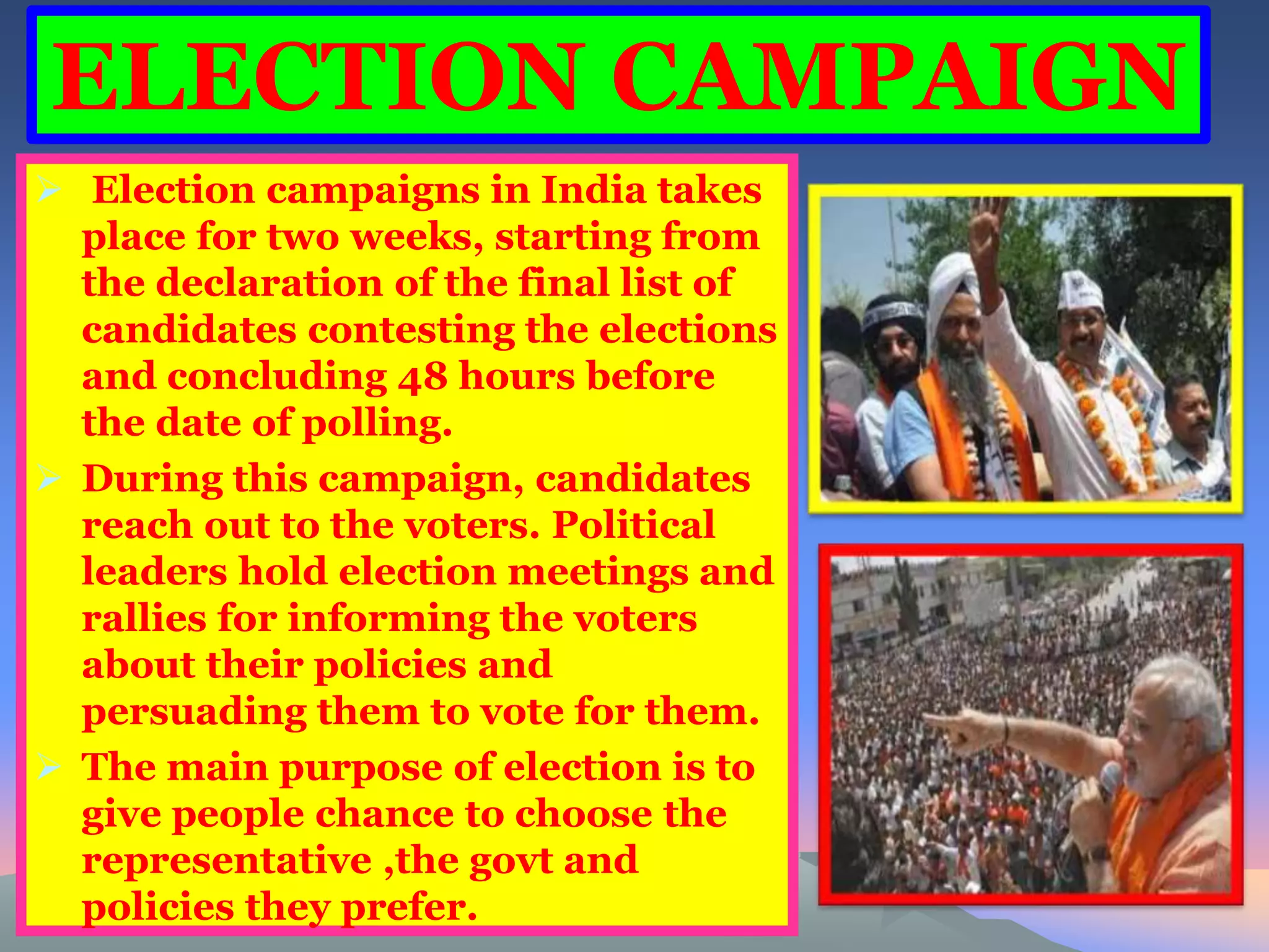 Harsh civics ppt election system | PPTX