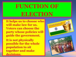 Harsh civics ppt election system | PPTX
