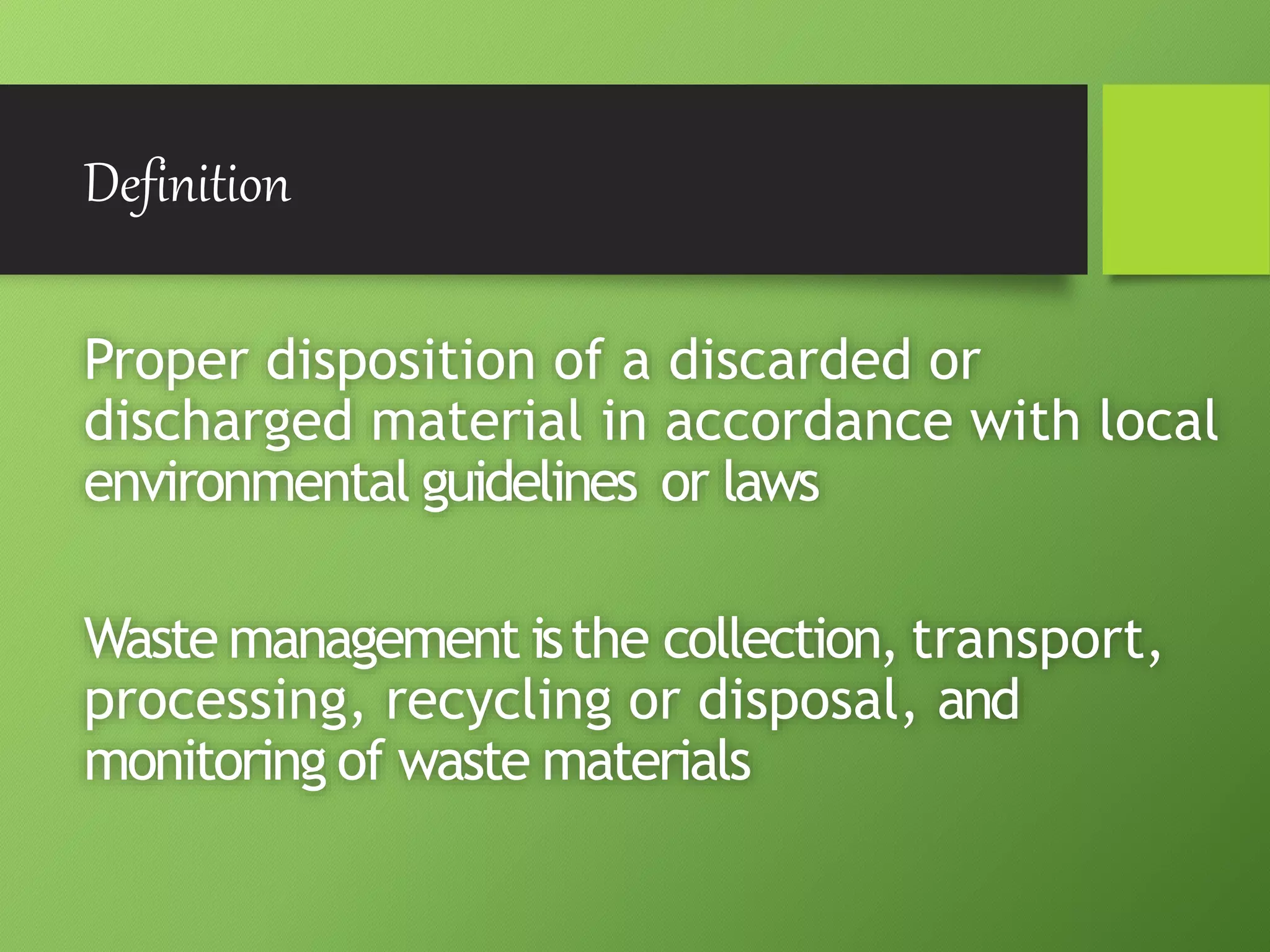 waste disposal, excreta disposal, sewage disposal | PPTX
