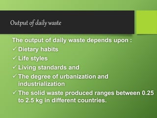 waste disposal, excreta disposal, sewage disposal | PPTX