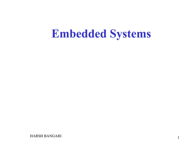 Harsh embedded systems | PPT | Computing | Technology & Computing
