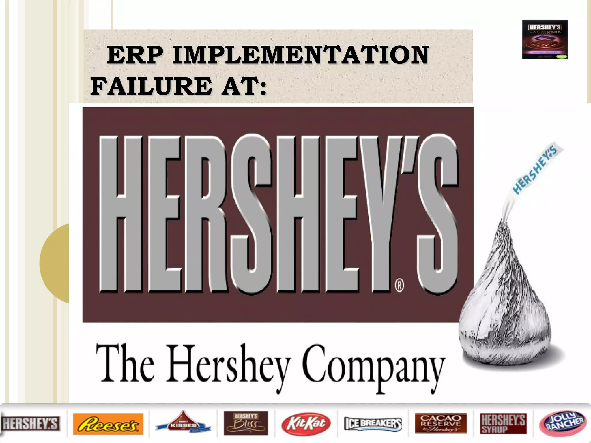 Hershey's case study.: ERP Implementation Failure | PPT