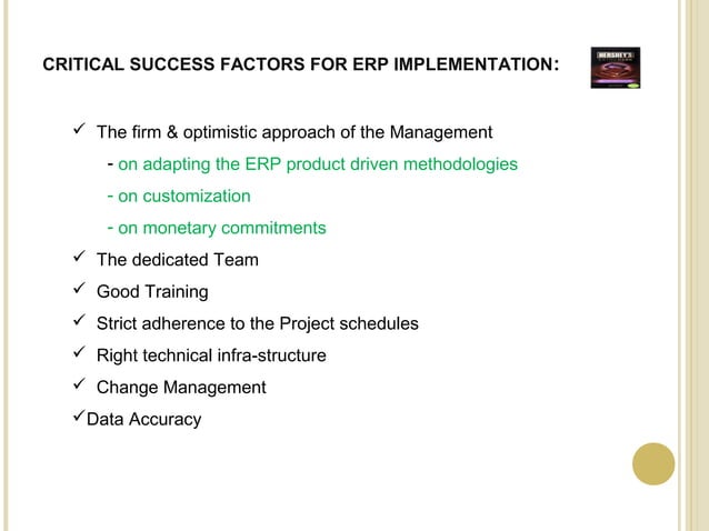 Hershey's case study.: ERP Implementation Failure | PPT