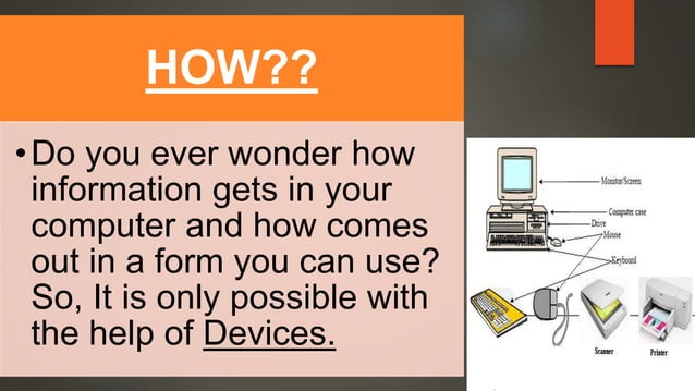 PPT on INPUT & OUTPUT DEVICES | PPTX