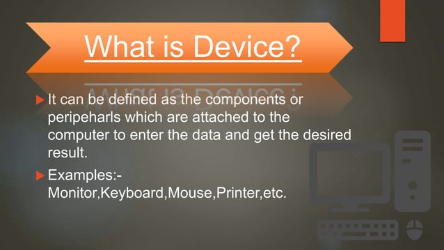 PPT on INPUT & OUTPUT DEVICES | PPTX