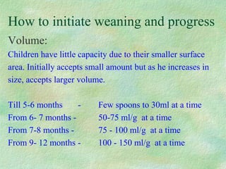 Weaning Food For Infants | PPT
