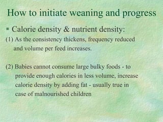 Weaning Food For Infants | PPT