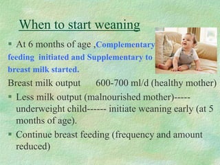 Weaning Food For Infants | PPT