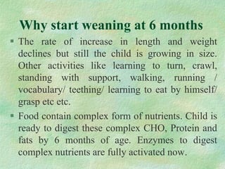 Weaning Food For Infants | PPT