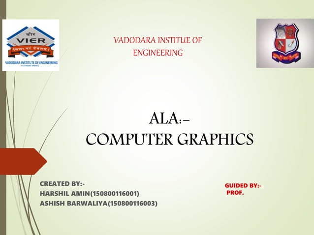 Computer Graphics | PPTX | Graphics Software | Computer Software and Applications
