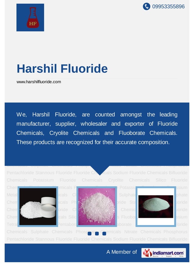 Harshil Fluoride, Vapi, Stannous Fluoride | PDF