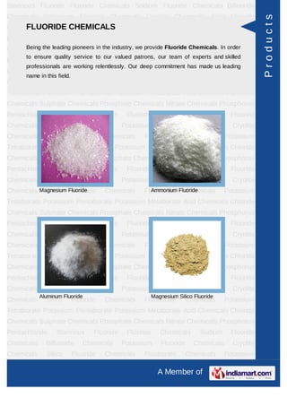 Harshil Fluoride, Vapi, Stannous Fluoride | PDF | Chemistry | Science