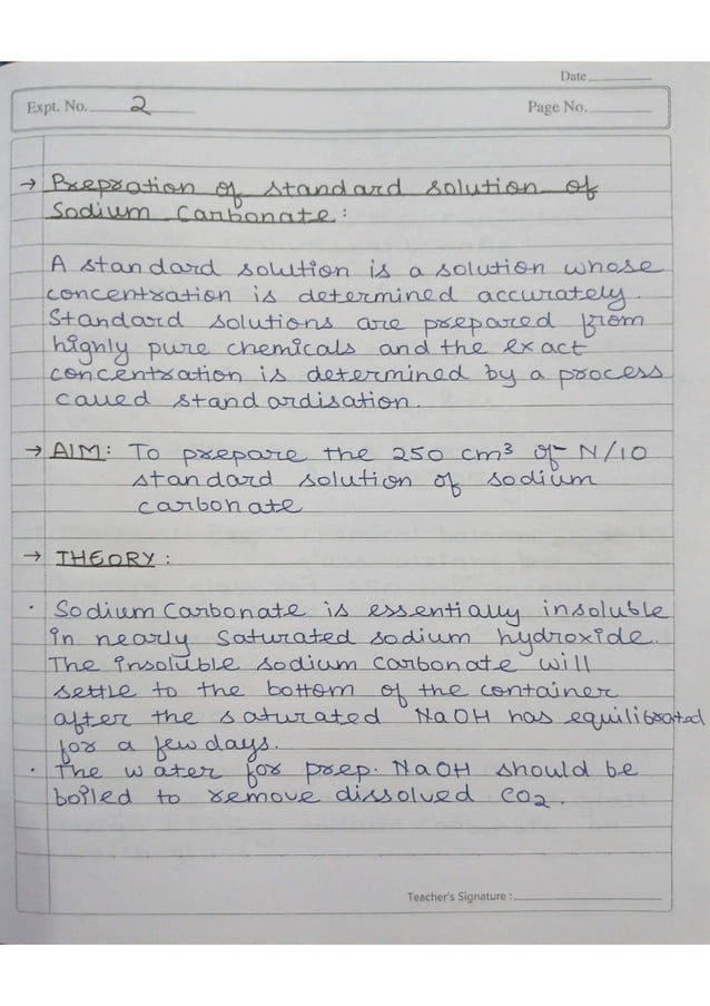 Class 11 Chemistry Practical File 2021-22 with Observationsa | PDF