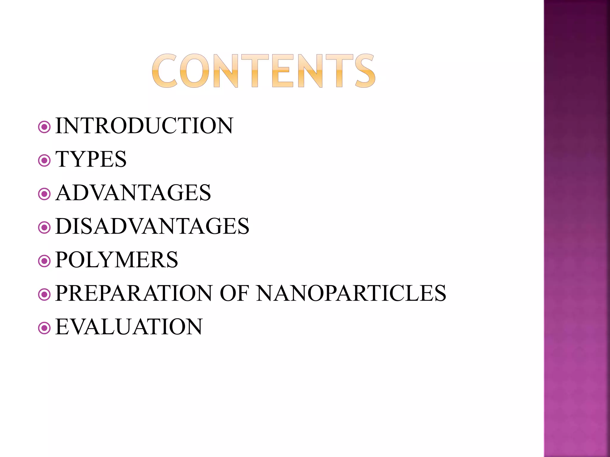 nanoparticles | PPTX