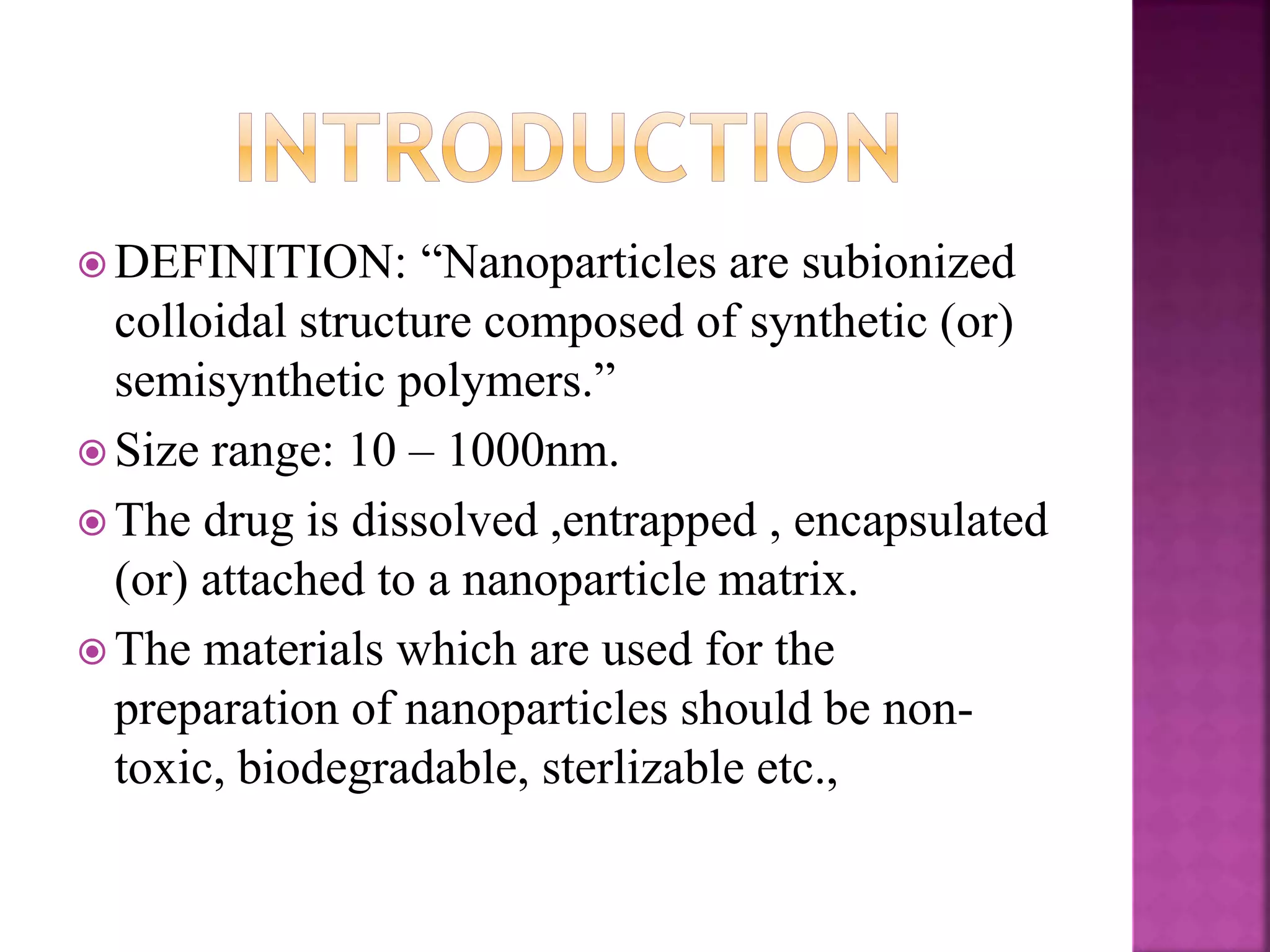 nanoparticles | PPTX