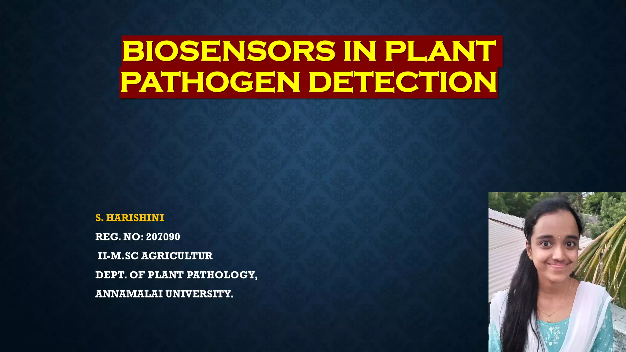 Biosensors in plant pathogen detection | PDF