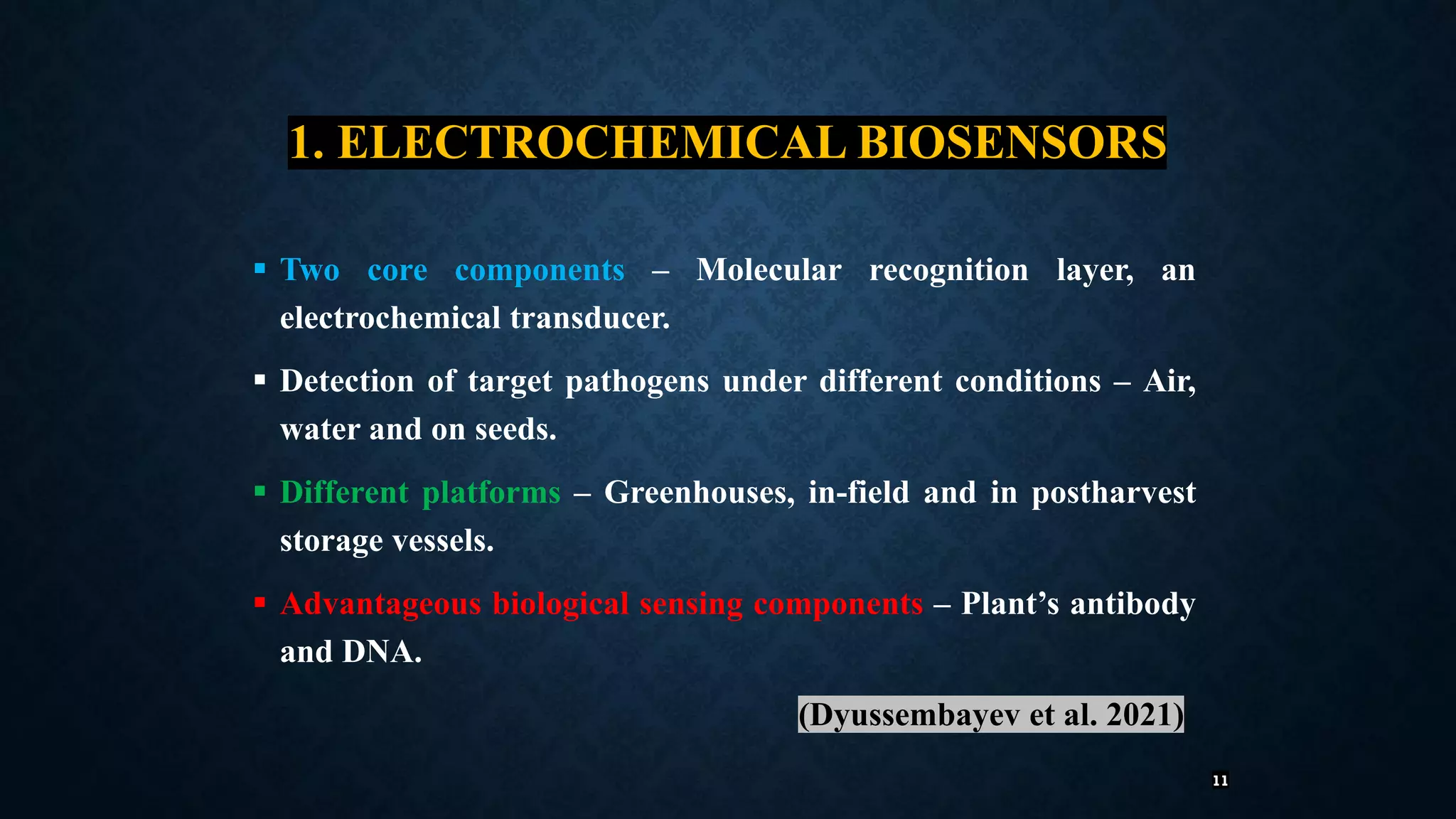 Biosensors in plant pathogen detection | PPT