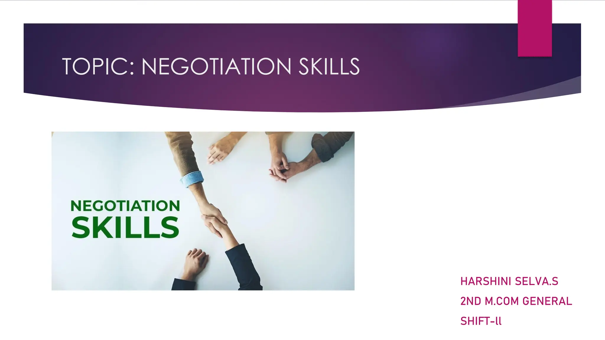 NEGOTIATION SKILLS PDF M.COM SOFT SKILLS | PDF
