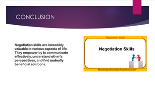 NEGOTIATION SKILLS PDF M.COM SOFT SKILLS | PDF
