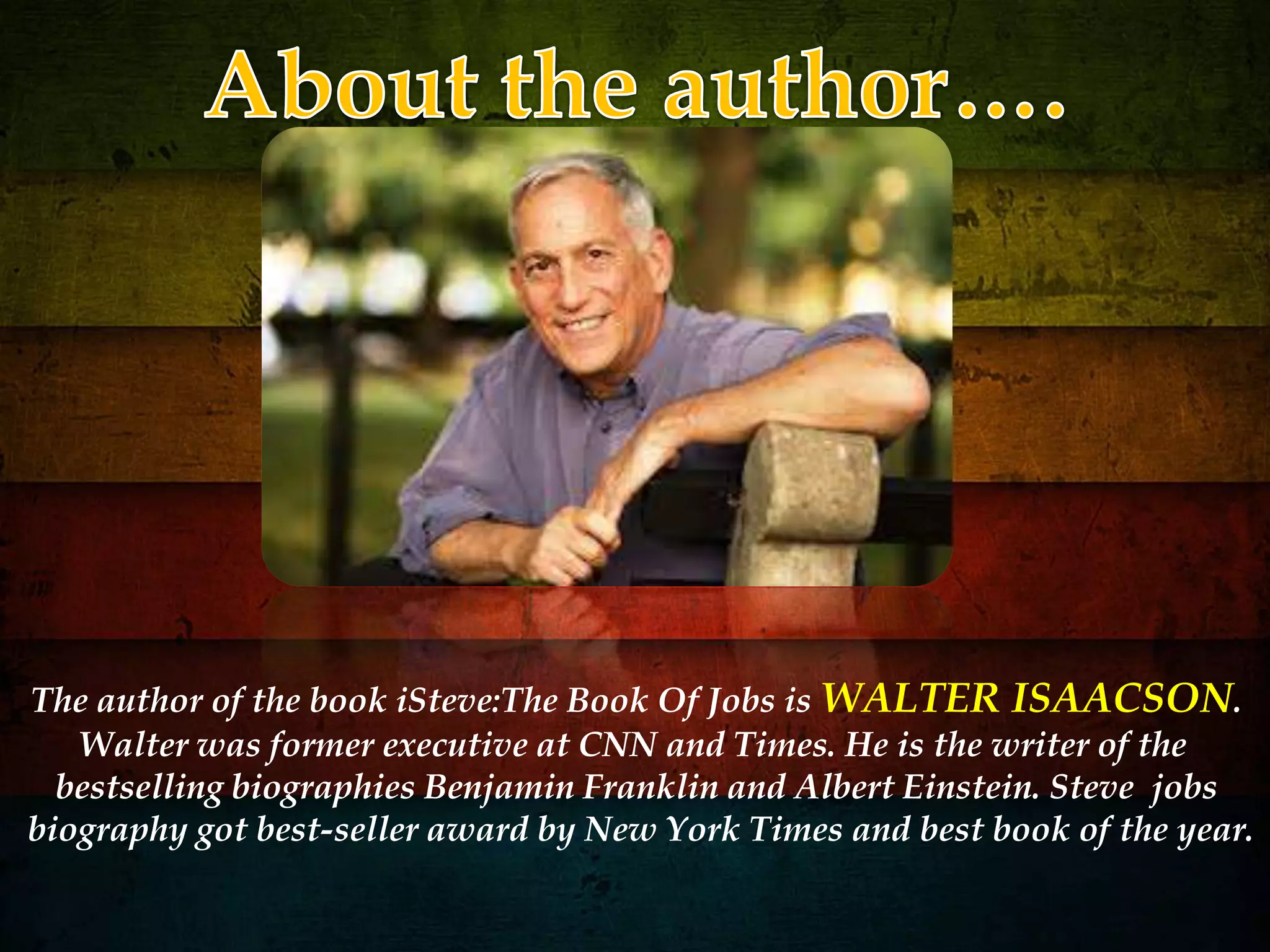 stev jobs book presentation | PPTX