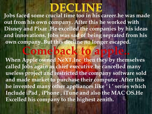 stev jobs book presentation | PPTX