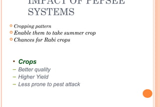 PEPSEE SYSTEM OF IRRIGATION | PPT