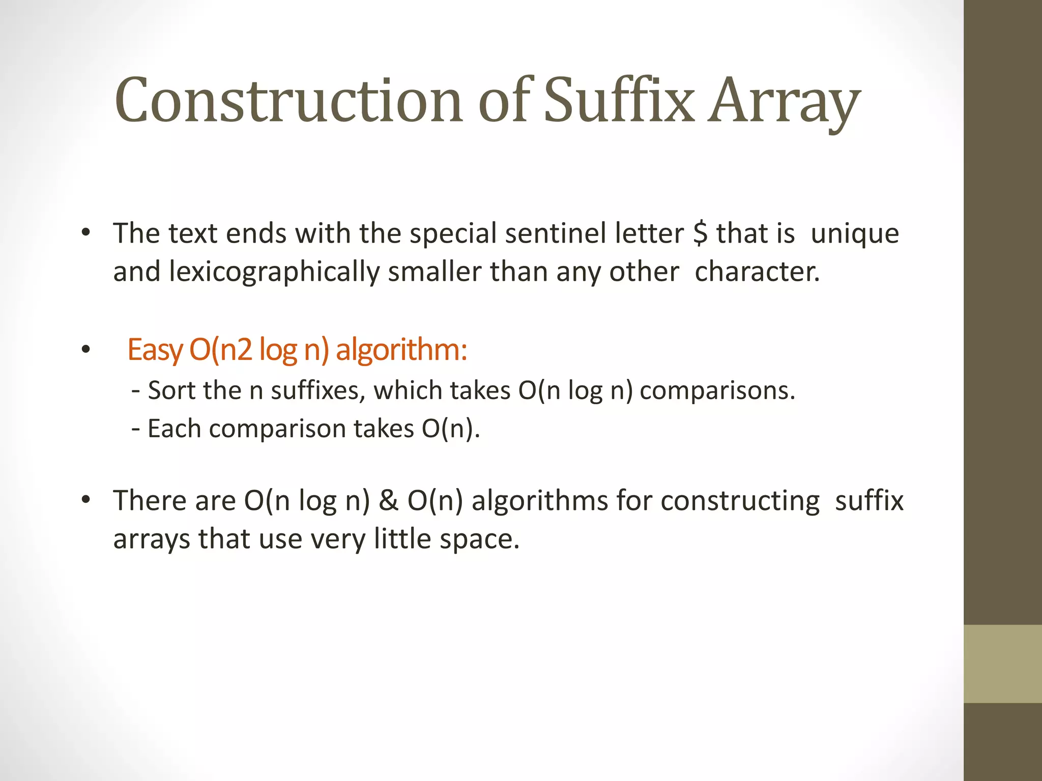 Suffix Tree And Suffix Array Ppt