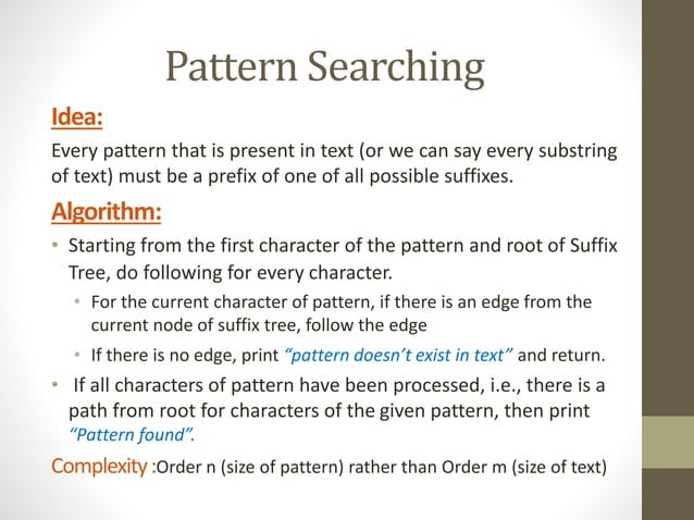 Suffix Tree and Suffix Array | PPTX
