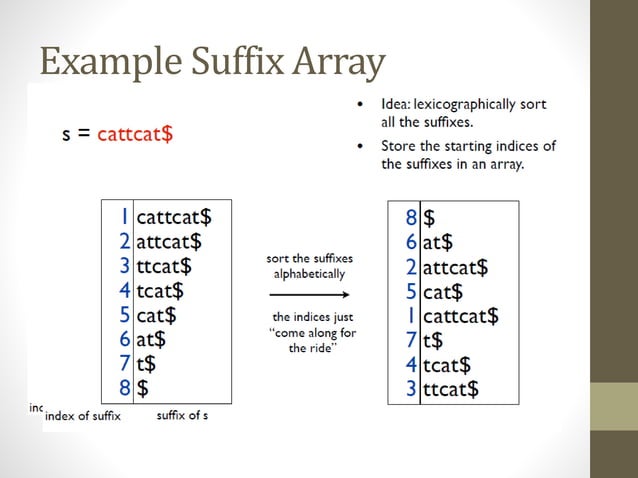 Suffix Tree And Suffix Array Ppt
