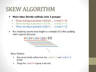 Suffix Tree and Suffix Array | PPTX