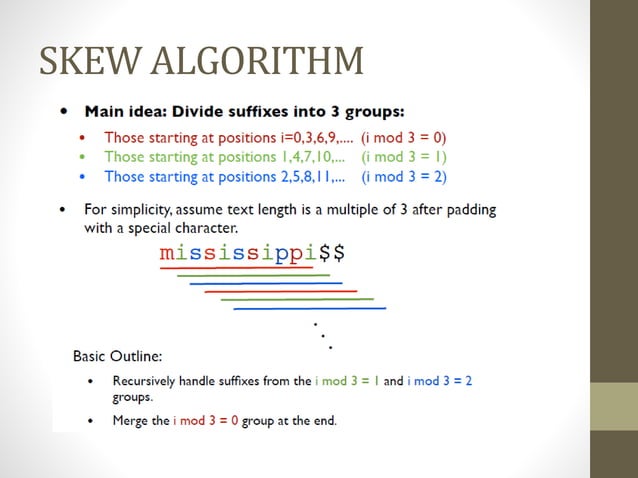 Suffix Tree and Suffix Array | PPTX