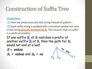 Suffix Tree and Suffix Array | PPTX