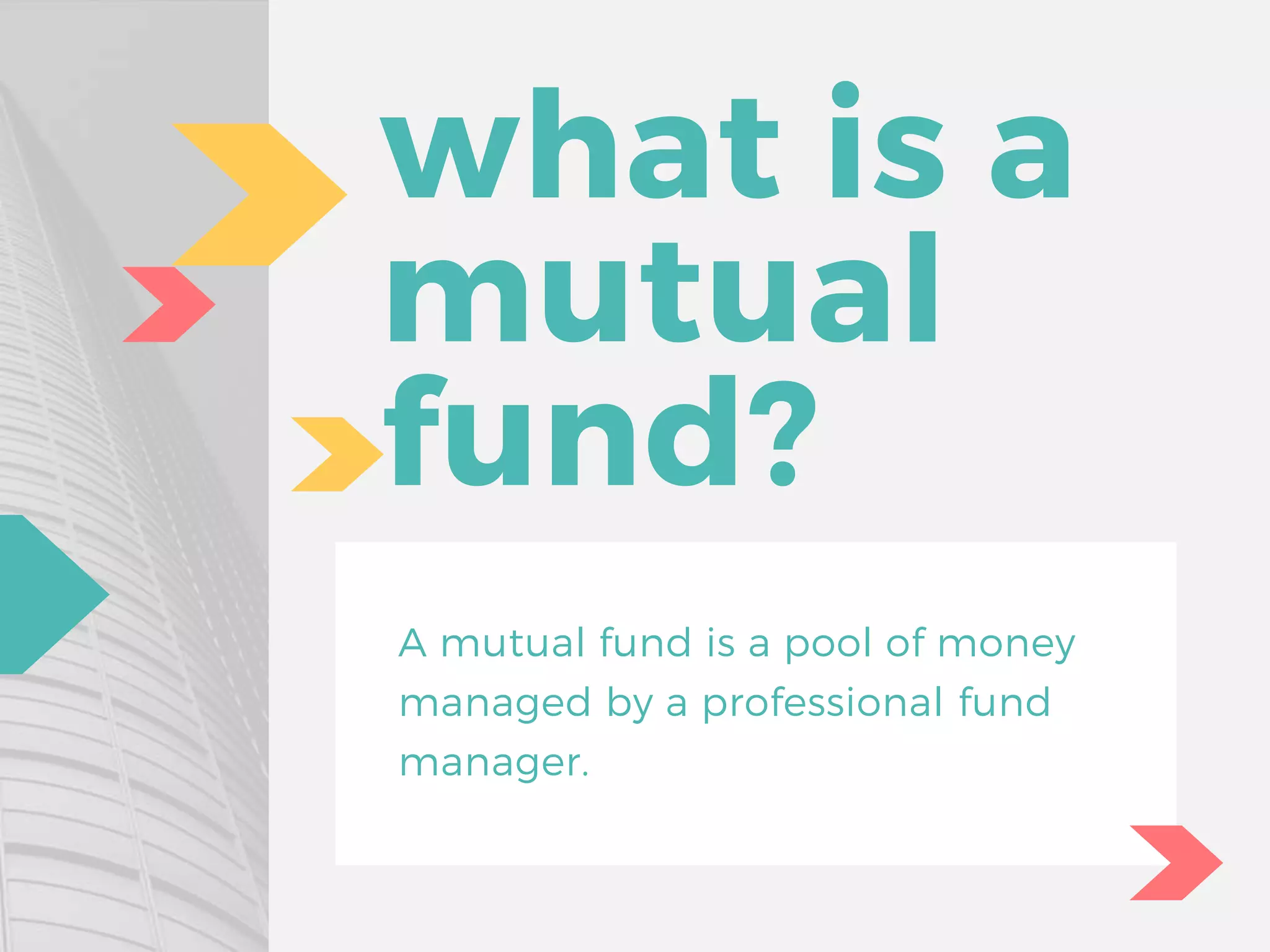 Introduction To Mutual Funds Ppt