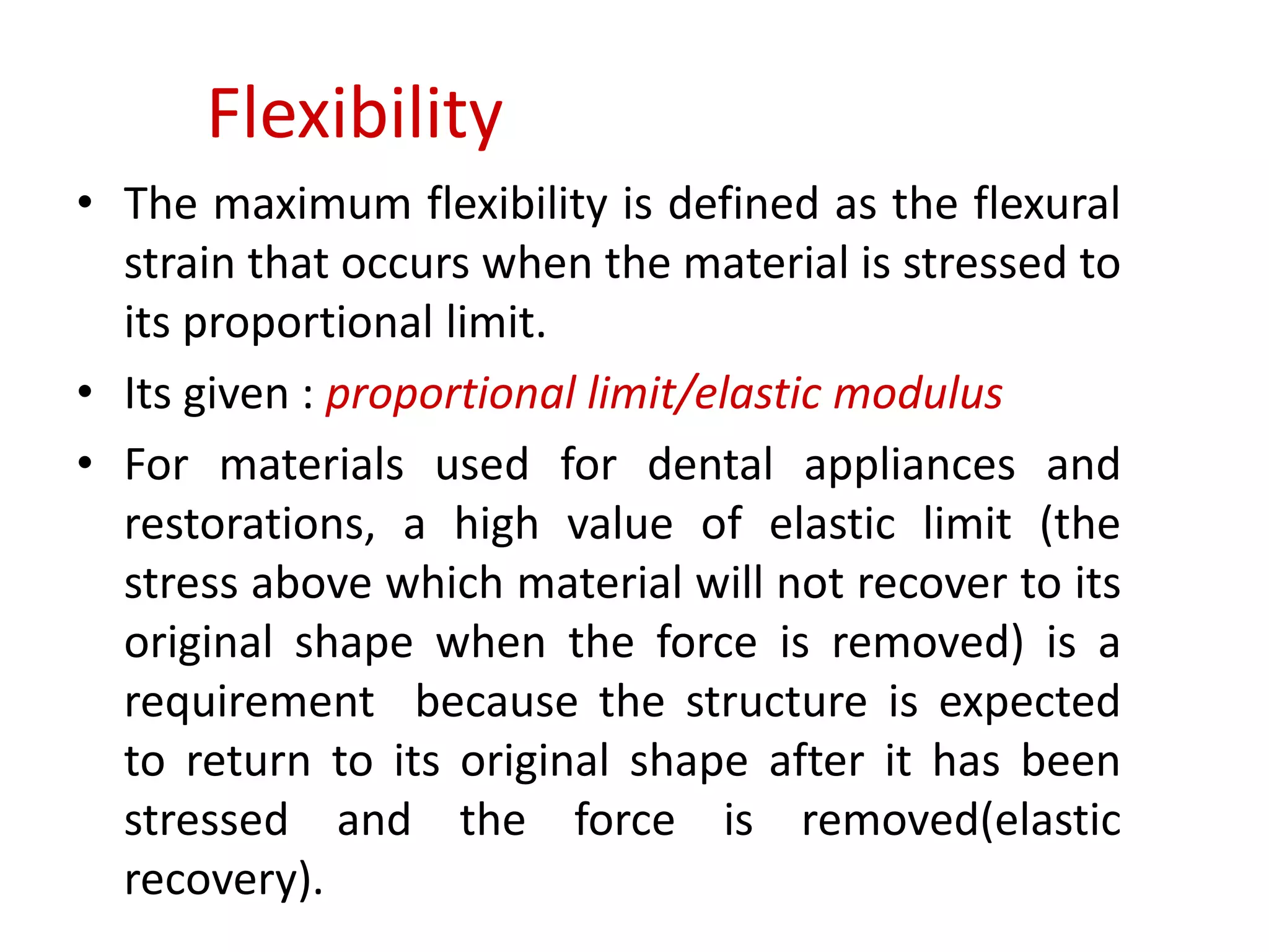 Mechanical Properties of Dental Materials | PPTX
