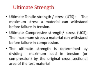 Mechanical Properties of Dental Materials | PPTX