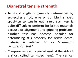 Mechanical Properties of Dental Materials | PPTX