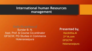 Challenges of Globalization and while managing resources in IHRM. | PPT