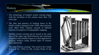 remote sensing | PPTX | Geography | Science