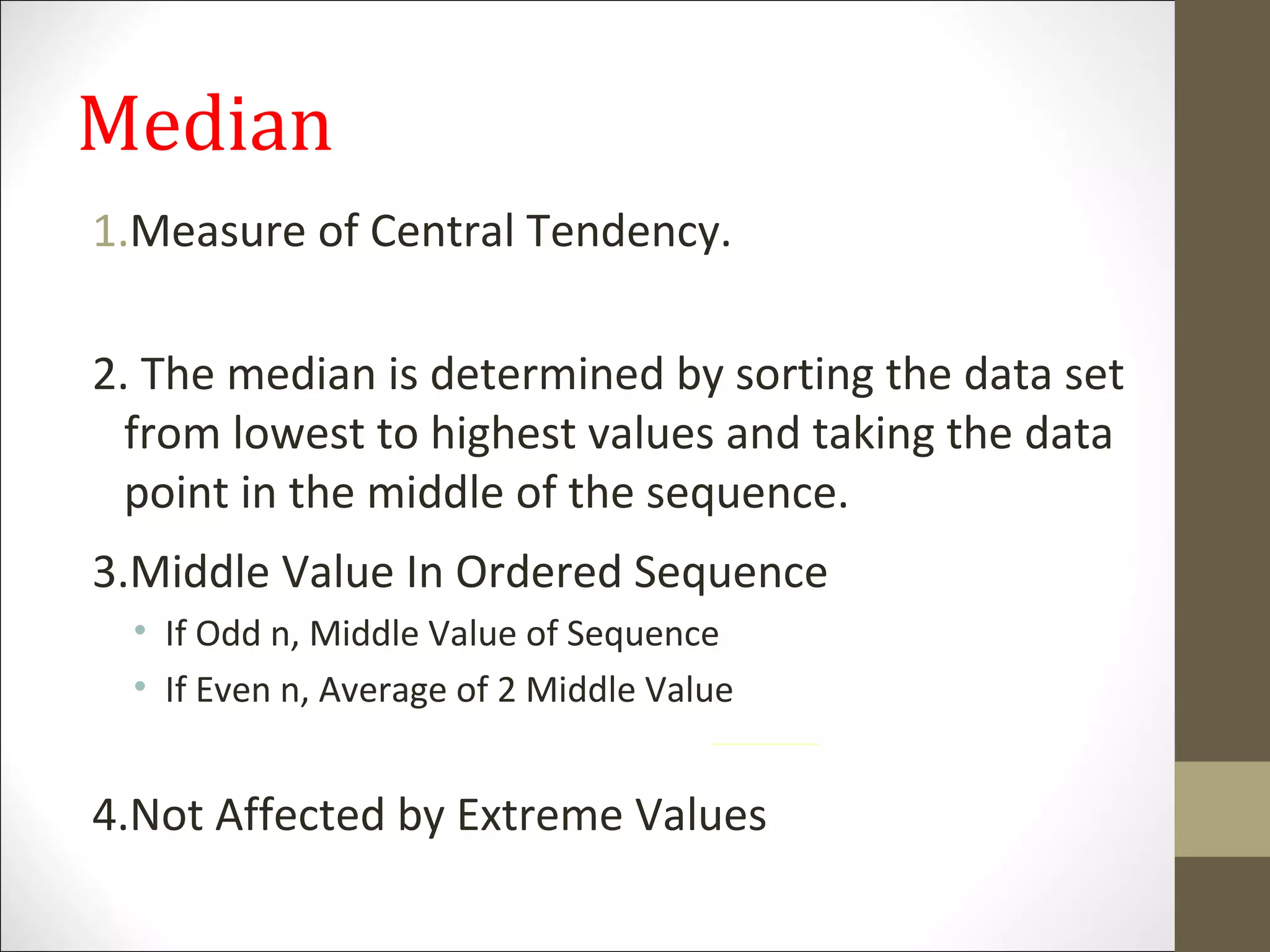 Measures of Central Tendency - Biostatstics | PPT
