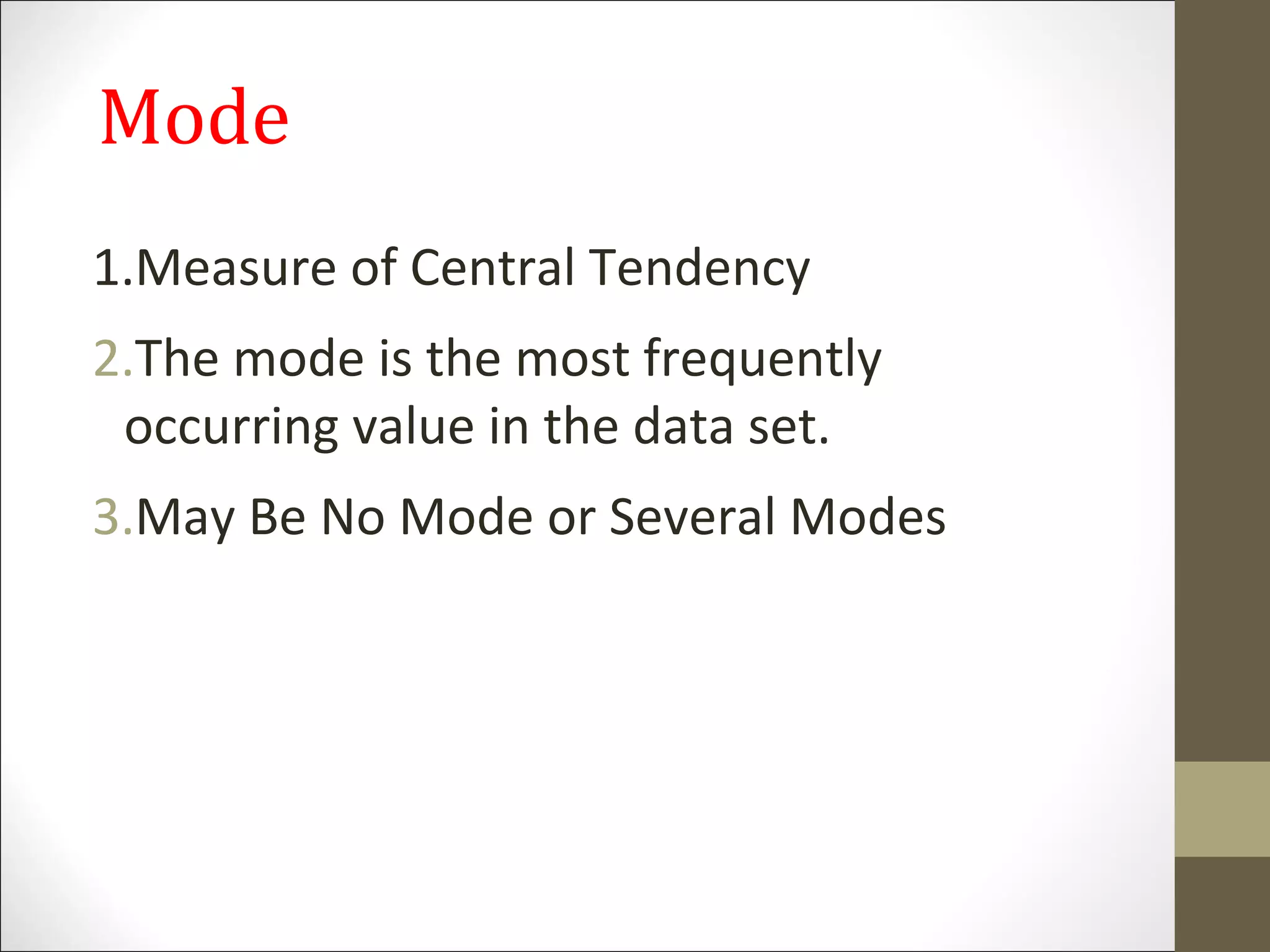 Measures of Central Tendency - Biostatstics | PPT