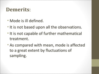 Measures of Central Tendency - Biostatstics | PPT