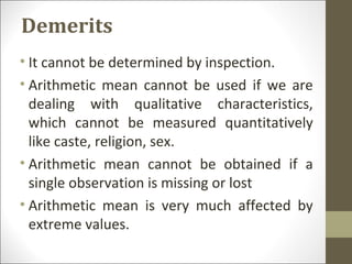 Measures of Central Tendency - Biostatstics | PPT