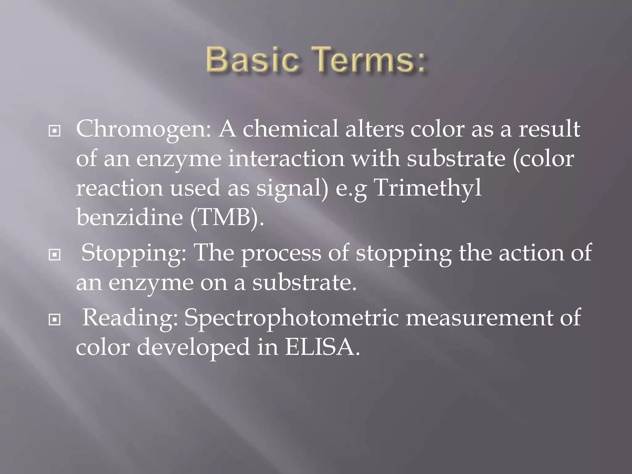 Enzyme Linked Immunosorbent Assay (ELISA) | PPTX