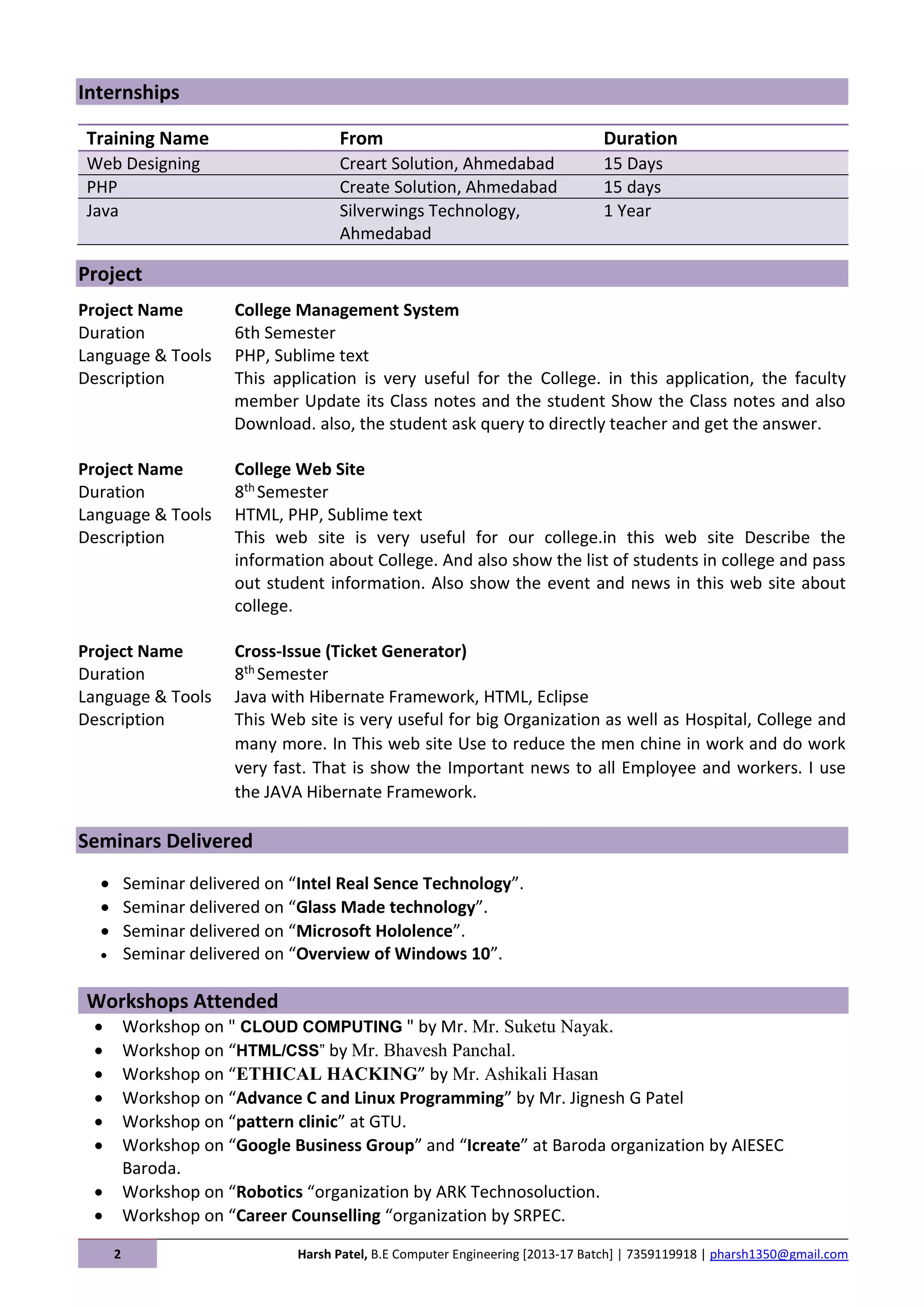 Harsh patel | PDF | Programming Languages | Computing Harsh patel | PDF | Programming Languages | Computing