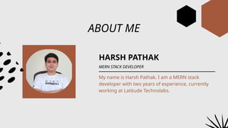 Harsh Pathak journey presentation ppt presentation. | PPT