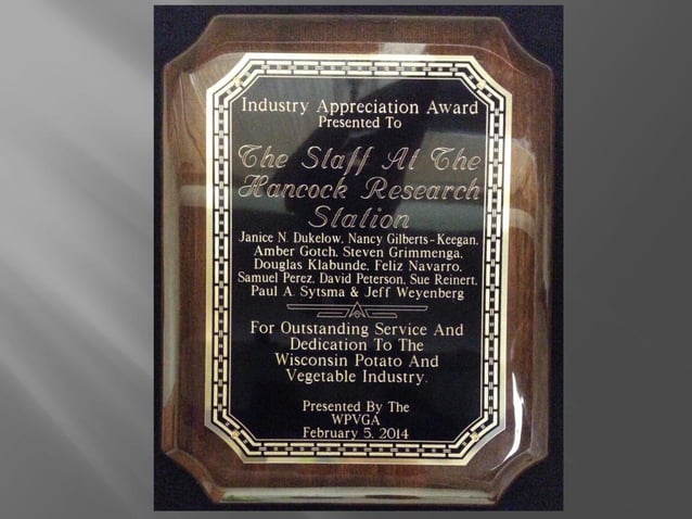 2014 Potato and Vegetable Industry Award | PDF