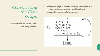Basic Blocks and Flow Graphs | PPTX