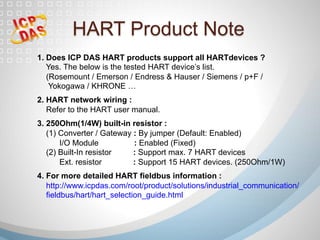 Hart Protocol by ICPDAS | PPT