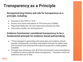 Transparency for the Modern Evidence Ecosystem | PPT